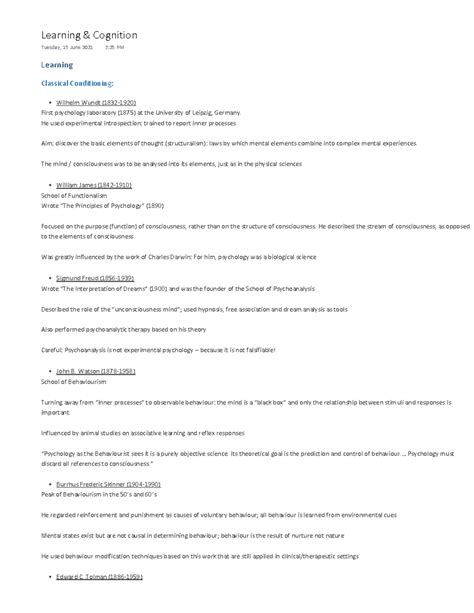 Exam Notes T T Studocu