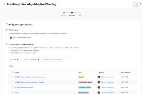 Workday Adaptive Planning Charthop Documentation