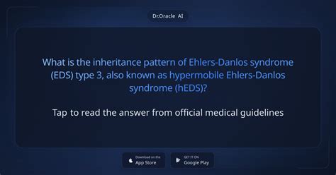 What Is The Inheritance Pattern Of Ehlers Danlos Syndrome Eds Type 3 Also Known As