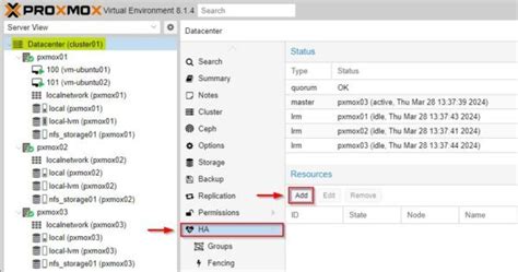Proxmox Configure High Availability HA Nolabnoparty