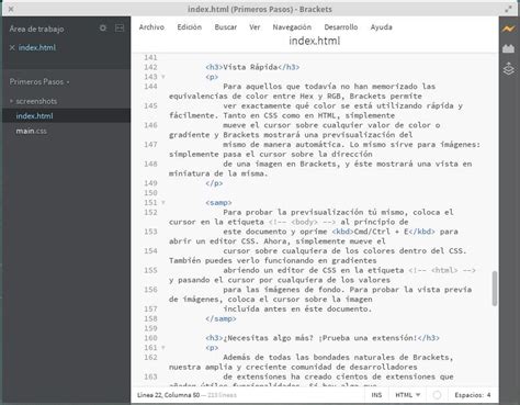 Brakets Un Excelente Editor Html Css Open Source