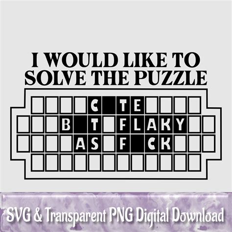 Cute But Flaky As Fuck Wheel Of Fortune Svg Png Cute Svg As Fuck Funny Saying Quote Svg