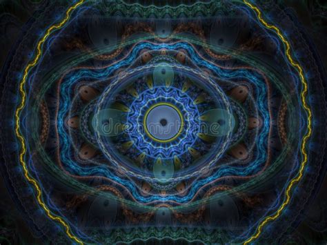 Fractal Geometry Pattern Stock Illustration Illustration Of Science