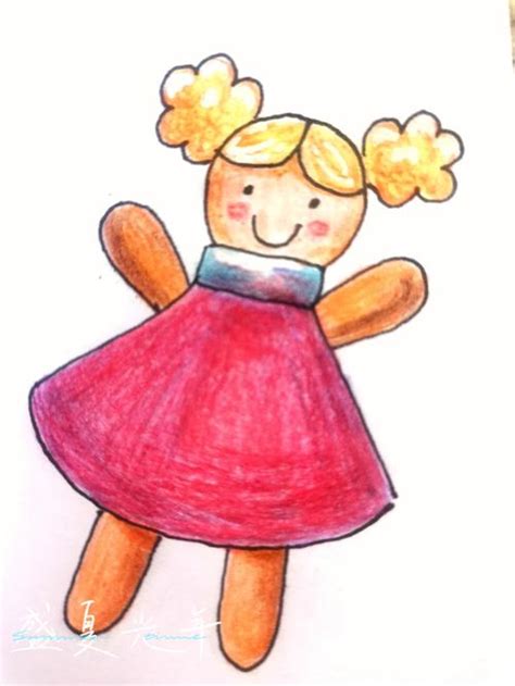 儿童娃娃简笔画14张 几塔之家