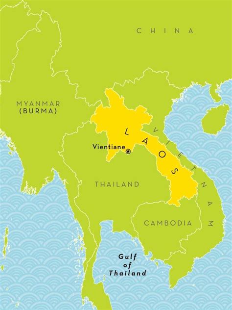Laos On A World Map