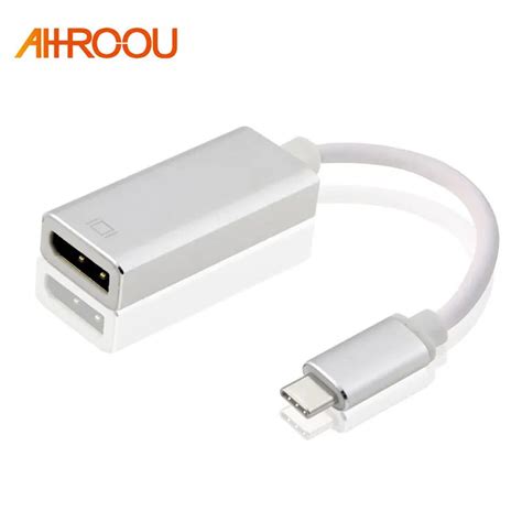 AHHROOU USB C To DisplayPort Adapter USB 3 1 Type C To DP Adapter Converter Support 4K UHD 1080P