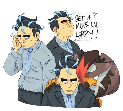 Larry And Staraptor Pokemon And 1 More Drawn By Lynn Daisiloou