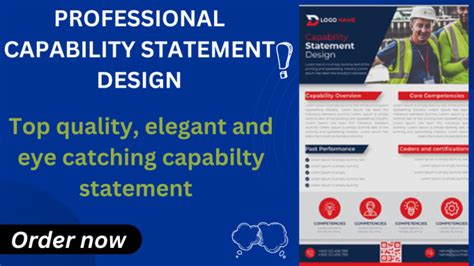 Write And Design Capability Statement And Professional Flyer For