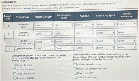 Solved Instructions Based On The Scenario Use The Dropdown