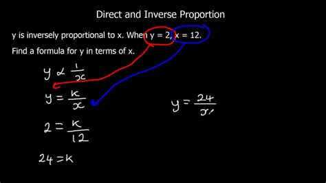 Direct And Inverse Proportion 2 Youtube