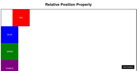 Realtive Position Css Codesandbox