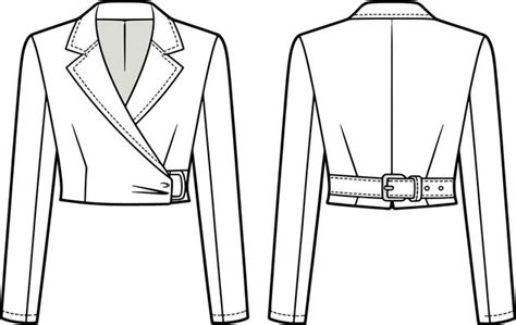 Jacket Outline Vector Art Icons And Graphics For Free Download