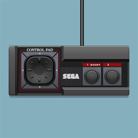 My Illustration Of A Sega Master System Controller R Retrogaming