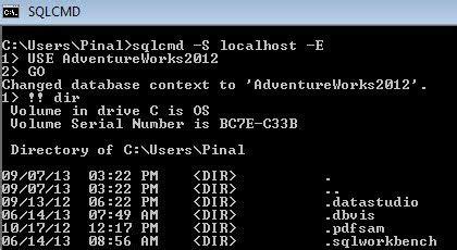 Sql Server Execute Operating System Commands In Sqlcmd Sql