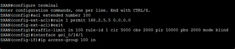 Traffic Limit Configure ZTE GPON OLT GPON Solution