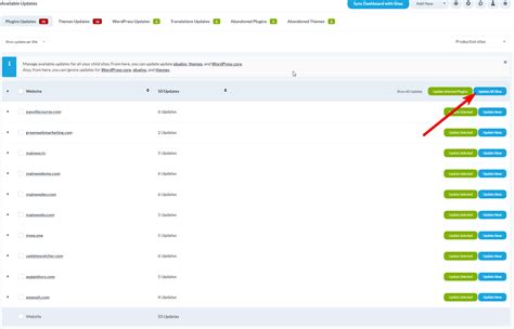 Manage Updates Mainwp Wordpress Management