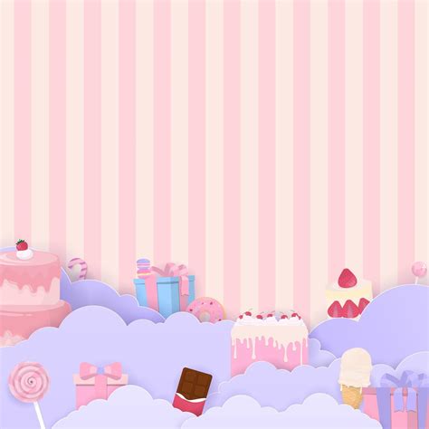 Bakery And Cloud With Striped Background 40731622 Vector Art At Vecteezy