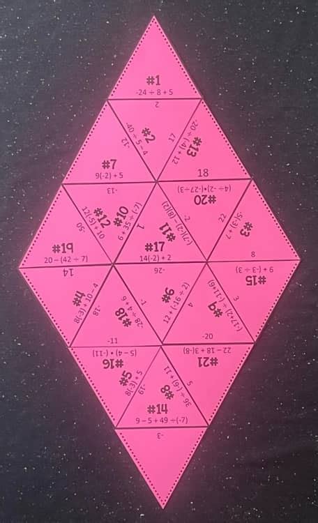 Applying Integer Operations Puzzle Activity For 7th Grade Math Tpt