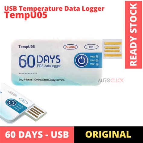 Jual Single Use Temperature Data Logger Disposable USB Logger Suhu TempU05 Kab Sleman