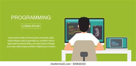 Programming Coding Programming Banner Stock Vector Royalty Free 505810210 Shutterstock