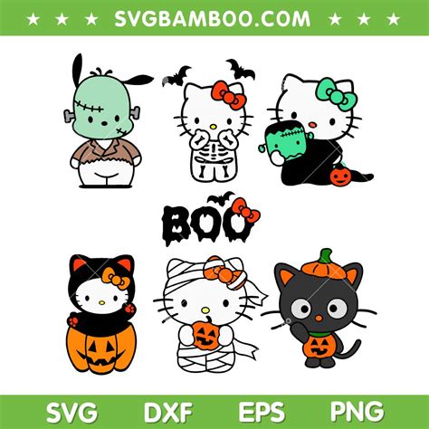 Halloween Hello Kitty Svg Png