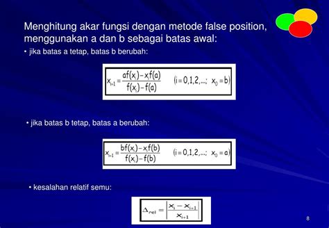 Ppt Metode Numerik “ Metoda Posisi Salah Atau Palsu “ Powerpoint Presentation Id 5579528