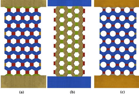 Computational Models Of The Three Lattice Arrangements A Hex0 B