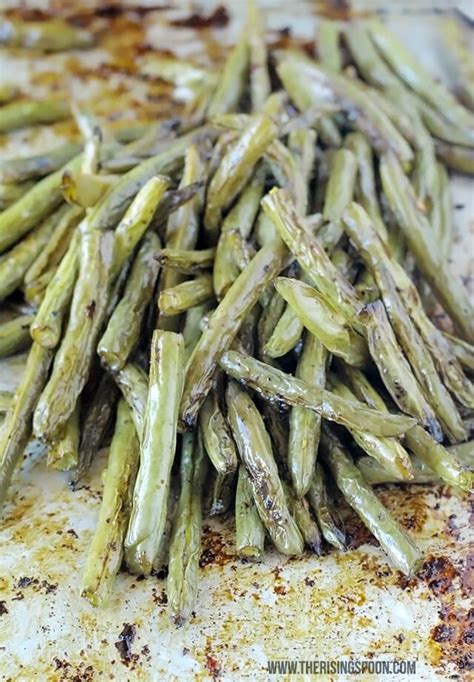 Roasted Balsamic Green Beans The Rising Spoon
