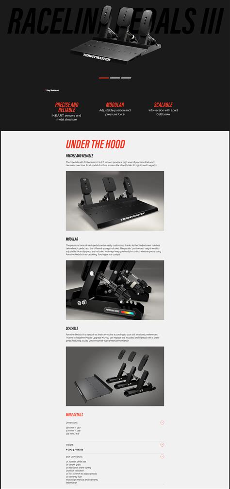 Thrustmaster Raceline Pedals Iii Modular Pedal Set For Ps5 Ps4 Xbox