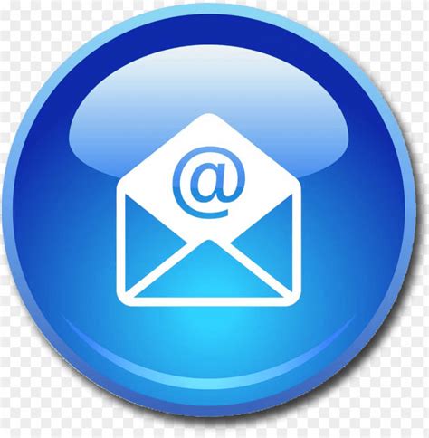 Email Icon Blue Button