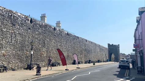 Tenby Council Refuses Vendor By Historic Town Walls Tenby Uk