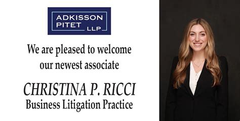 Christopher Pitet on LinkedIn: Please join us in welcoming Christina P. Ricci to Adkisson…