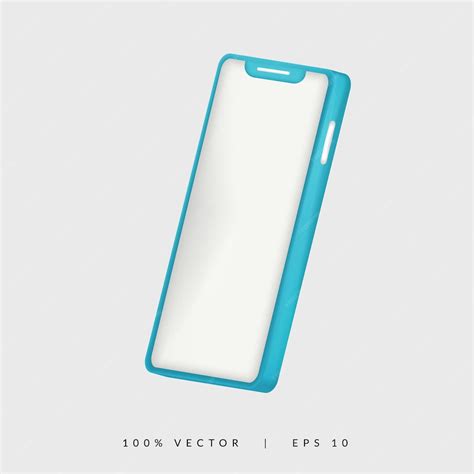 Premium Vector 3d Smartphone Vector With Side View Isolated On White Background