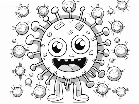 Immune System Coloring Journey Coloring Page