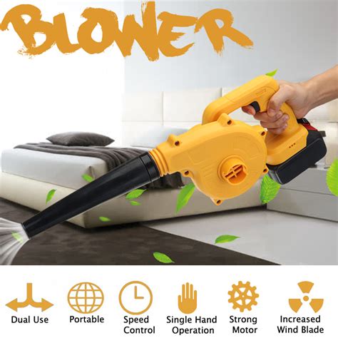 V Li Ion Blower Leaf Blower Rechargeable Battery Cordless Air Blower