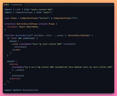 how buttonorlink is a react typescript component parth johar posted