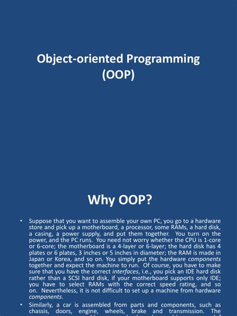 Oop 1 Pdf Object Oriented Programming Class Computer Programming