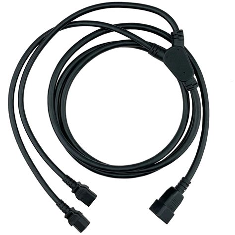 15 Amp Iec C20 To Dual C13 Splitter Power Cord Customizable Length