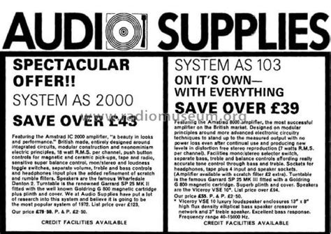 Stereo Integrated Amplifier Ic 2000 Amplmixer Amstrad London