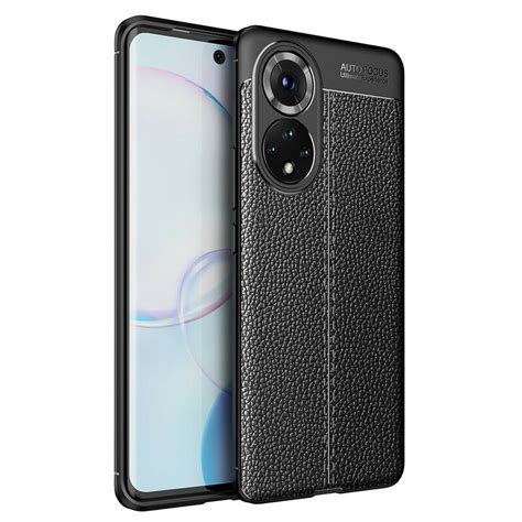 Coque Honor 50 Huawei Nova 9 Effet Cuir Litchi Double Line Ma Coque