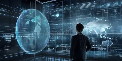 Big Data Analytics Business Intelligence Data Visualizati Generative Ai Stock Illustration