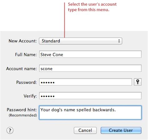 how to create user accounts in mac os x macinstruct