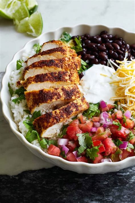 Spicy Chicken Burrito Bowl Easy And Flavorful Air Fryer Dinner
