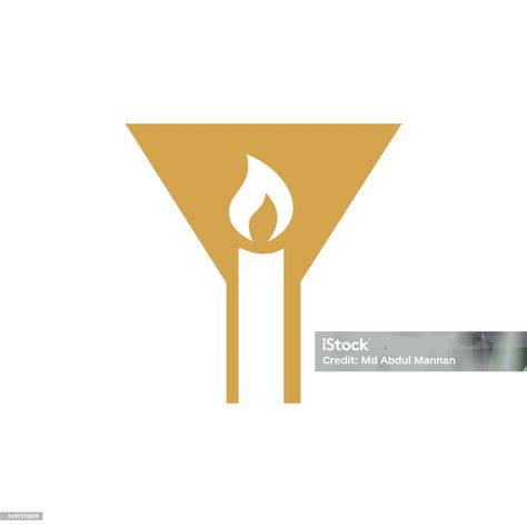 편지 Y 캔들 로고 디자인 이벤트 축하 및 파티 기호 벡터 공휴일에 대한 스톡 벡터 아트 및 기타 이미지 공휴일 교회 기념관 Istock