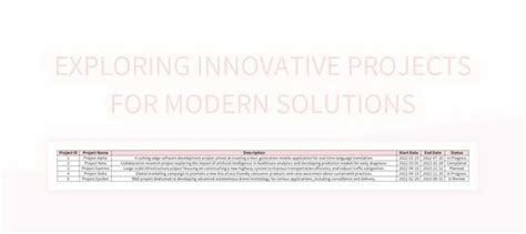 Discovering Cutting Edge Projects For Contemporary Solutions Excel Template Free Download