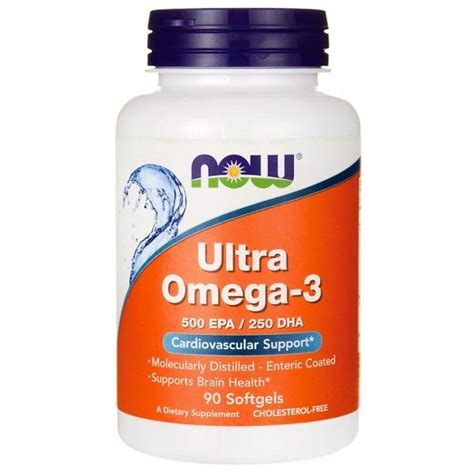 Ultra Omega 3 Fish Oil - 90 compresse molli - Now Foods