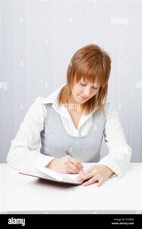 Girl Looking For Pen Hi Res Stock Photography And Images Alamy