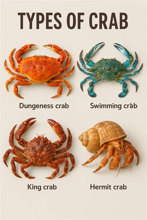 Types Of Crab Crab Crab Species Crab And Lobster