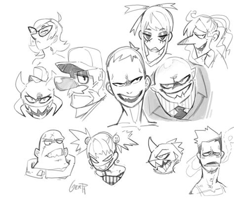Gerph Character Sketches 6 Bocetos Arte De Personajes Dibujos Figura Humana