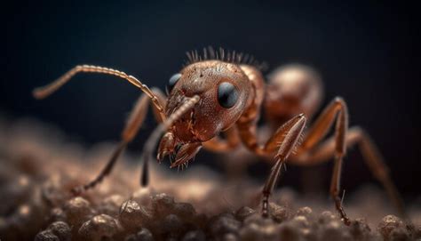 Premium Photo Small Arthropod Colony Working On Green Plant Generated